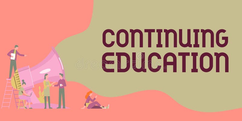 Text Showing Inspiration Continuing Education. Internet Concept ...