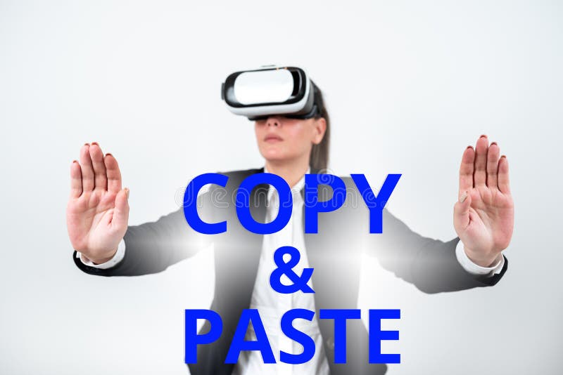 Writing Displaying Text Copy Paste. Business Overview an Imitation ...
