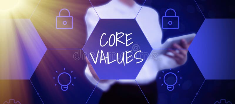 Writing Displaying Text Core Values. Business Showcase Belief Person or ... Writing Displaying Text Core Values. Business Showcase Belief Person or ...