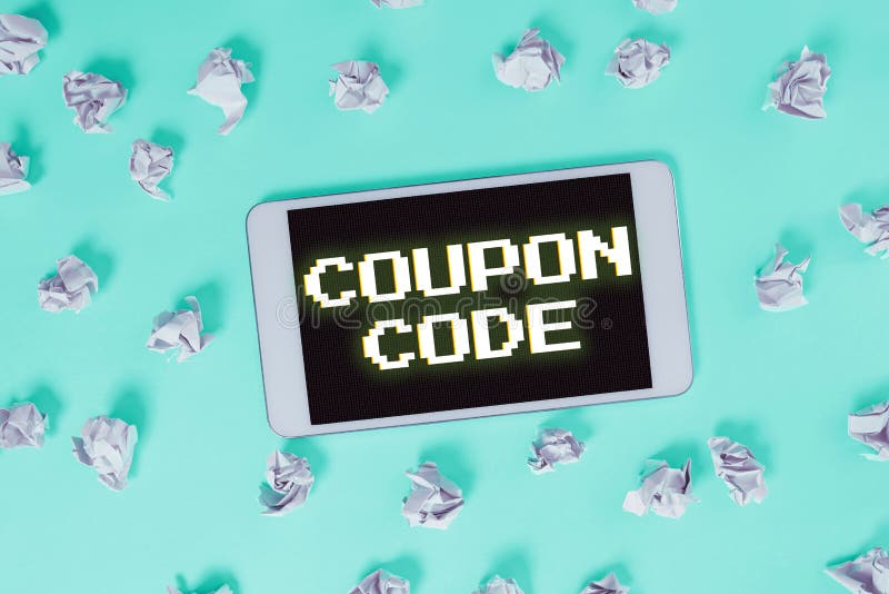 Writing Displaying Text Coupon Code. Conceptual Photo Ticket or ...