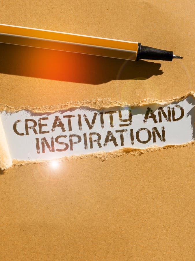 Conceptual Display Creativity and Inspiration. Business Concept the ...