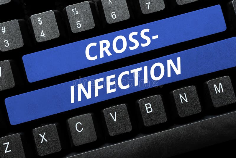 Writing Displaying Text Cross Infection. Word for Disease-causing ...