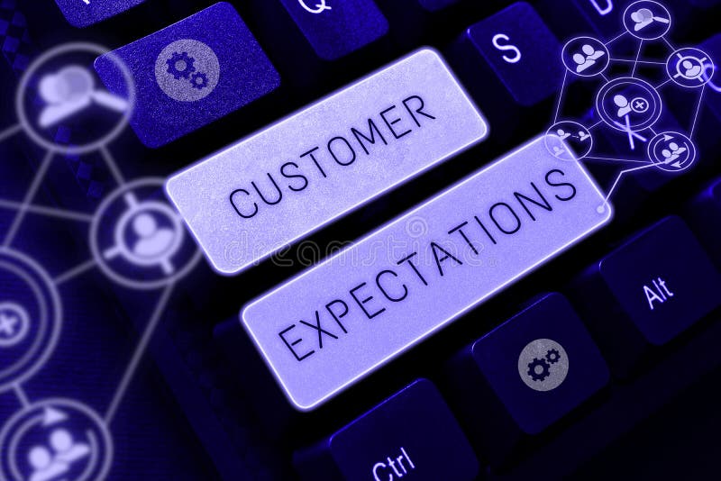 Writing Displaying Text Customer Expectations. Business Approach ...