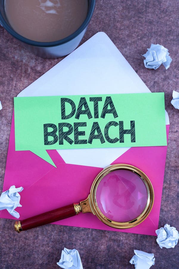 Writing Displaying Text Data Breach. Word for Security Incident Where ... Writing Displaying Text Data Breach. Word for Security Incident Where ...