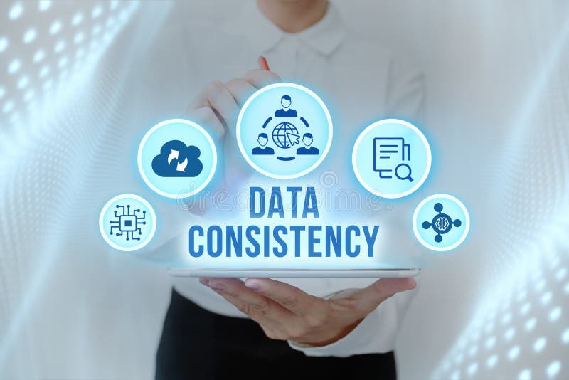 Writing Displaying Text Data Consistency Internet Concept Data Values Are The Same For All