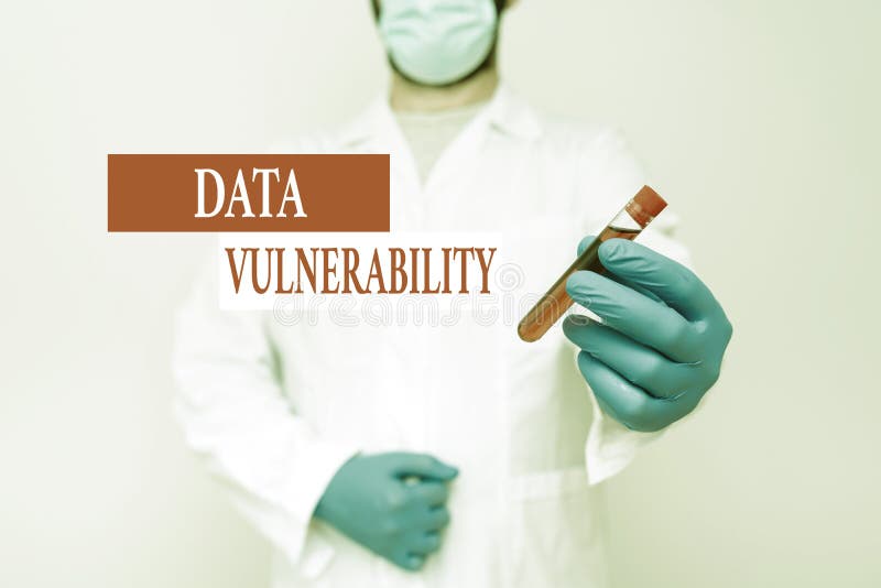 Handwriting Text Data Vulnerability Business Showcase Weakness Of A Data Which Can Be Exploited