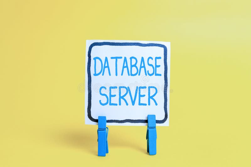 Writing Displaying Text Database Server Concept Meaning Uses A Database Application That