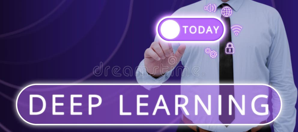 Text Showing Inspiration Deep Learning. Concept Meaning Hierarchical ...