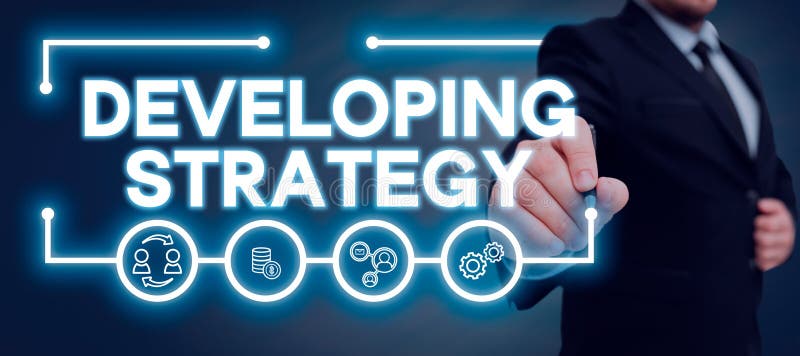 Conceptual Caption Developing Strategy. Business Concept Organizations ...