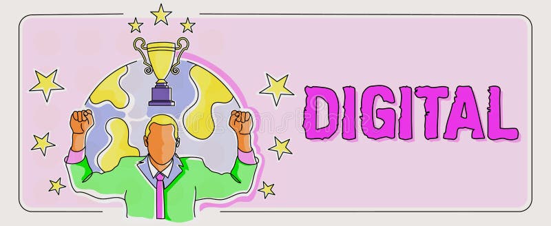 Inspiration Showing Sign Digital. Concept Meaning Electronic Technology ...