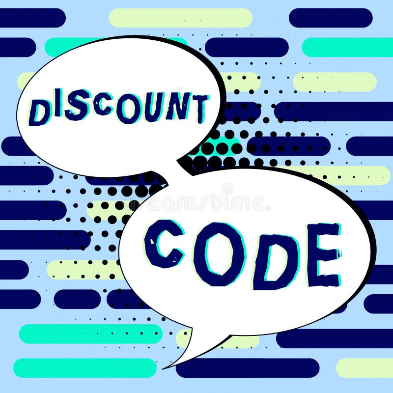 Writing Displaying Text Discount Code. Word for To Reduce the Price of ...