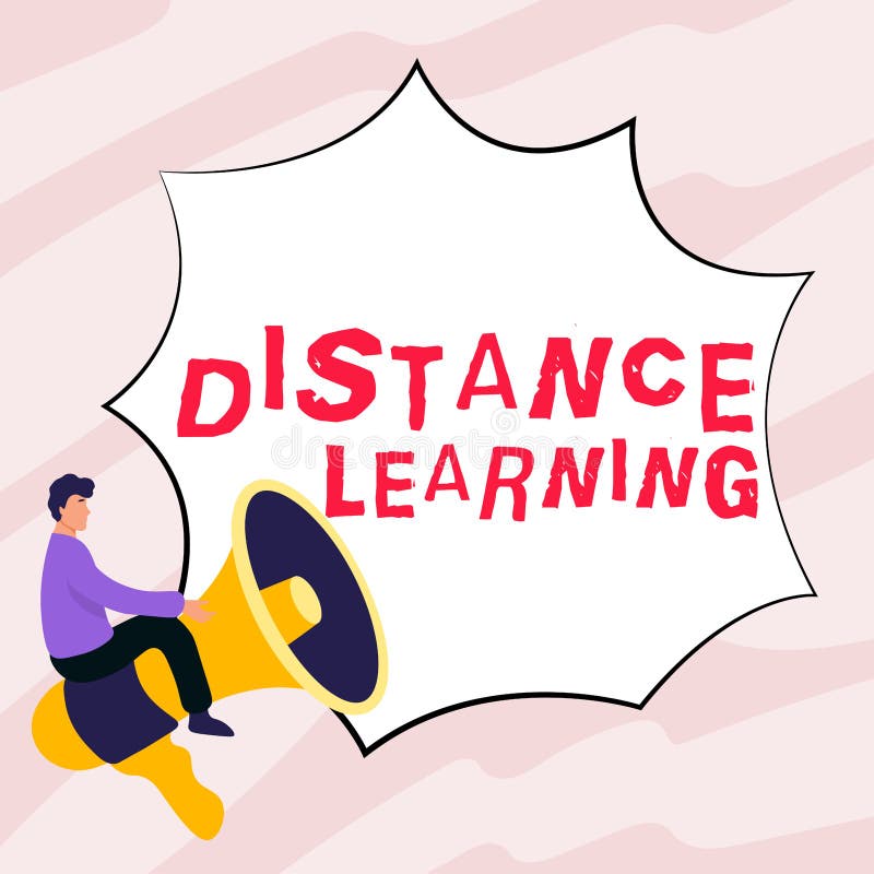 Writing Displaying Text Distance Learning. Business Concept Educational ...