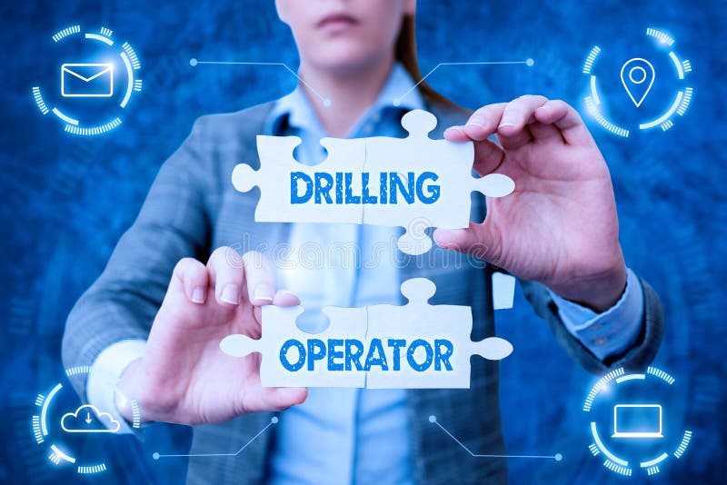 Writing Displaying Text Drilling Operator. Word Written on Someone that ...