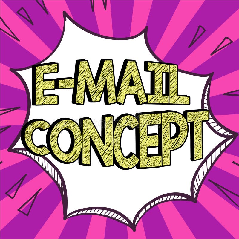 Text Caption Presenting E Mail Concept. Concept Meaning Sequence of ...