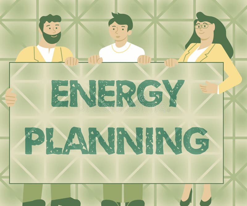 Writing Displaying Text Energy Planning. Word Written on Making of a ...