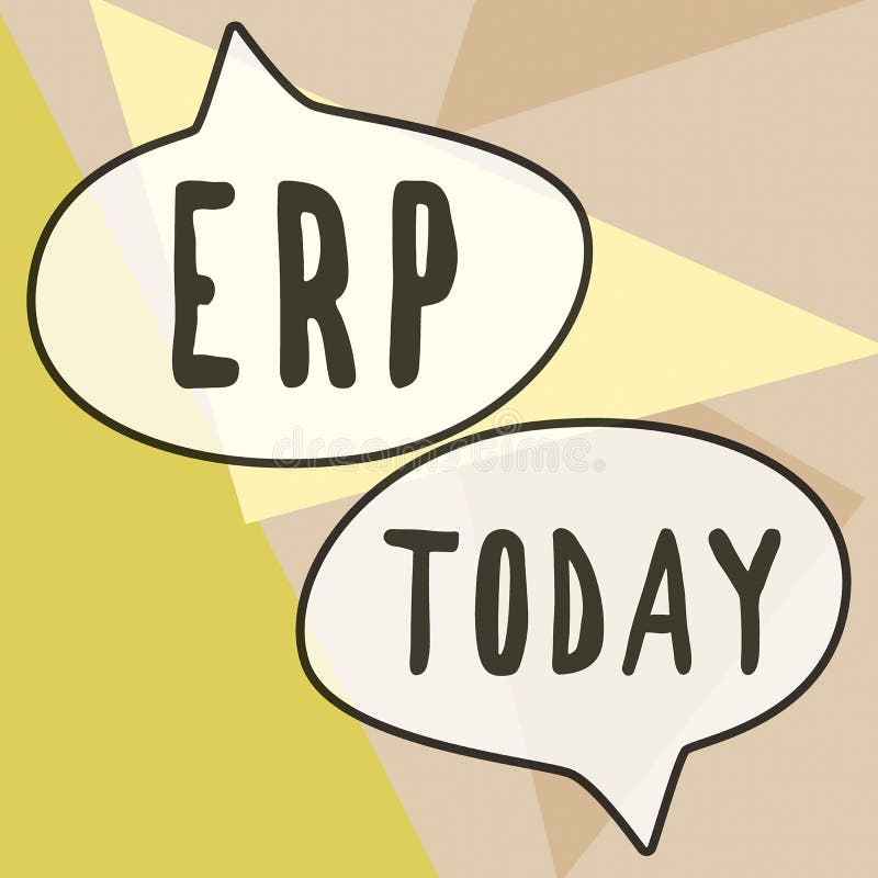 Writing Displaying Text Erp. Concept Meaning Enterprise Resource ...