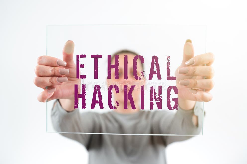 Conceptual Caption Ethical Hacking. Business Showcase a Legal Attempt ...