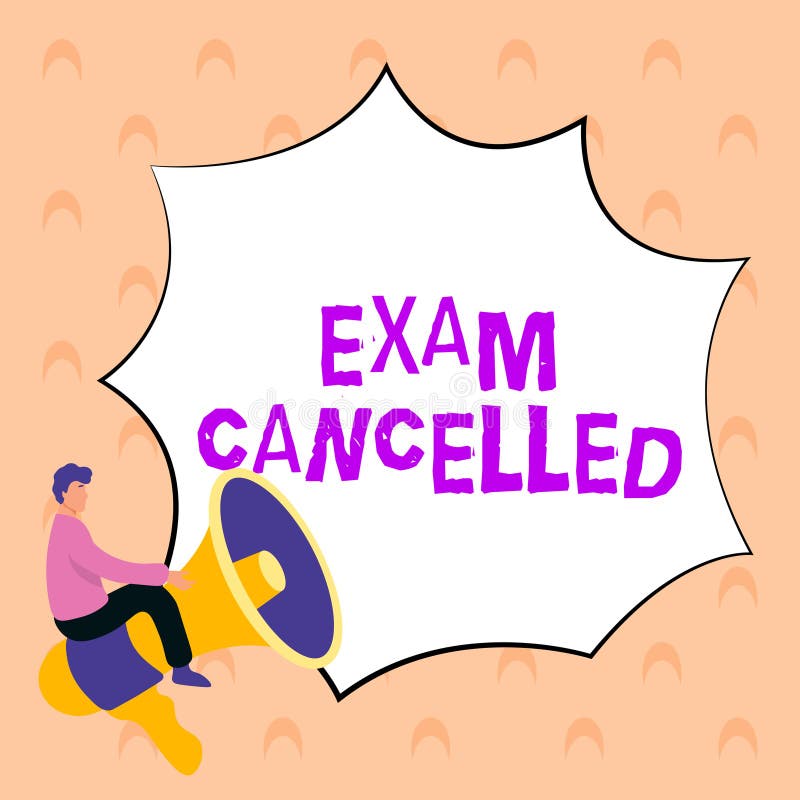 Writing Displaying Text Exam Cancelled. Word for the Precise ...