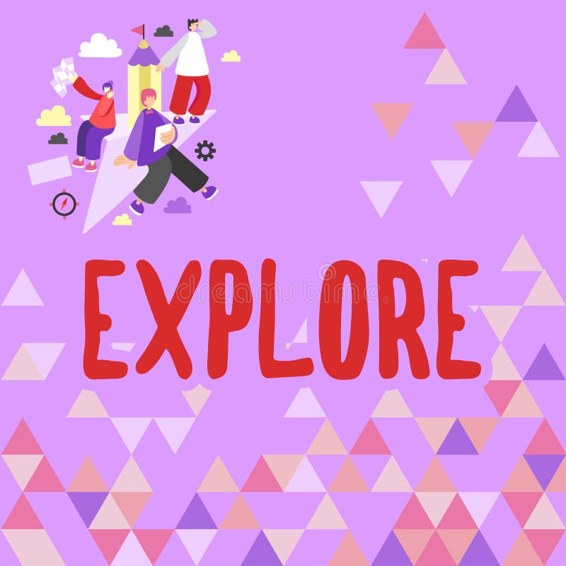 Writing Displaying Text Explore. Word for To Seek for Something or ...