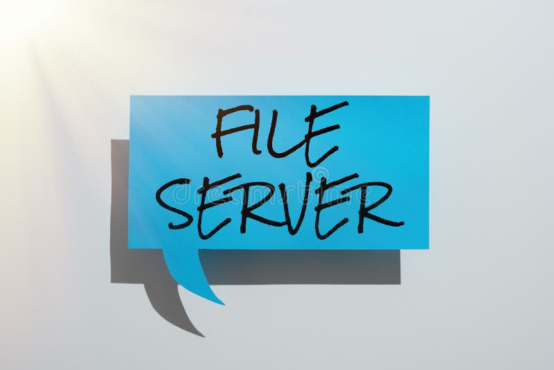 Writing Displaying Text File Server. Business Approach Device Which Controls Access To ...