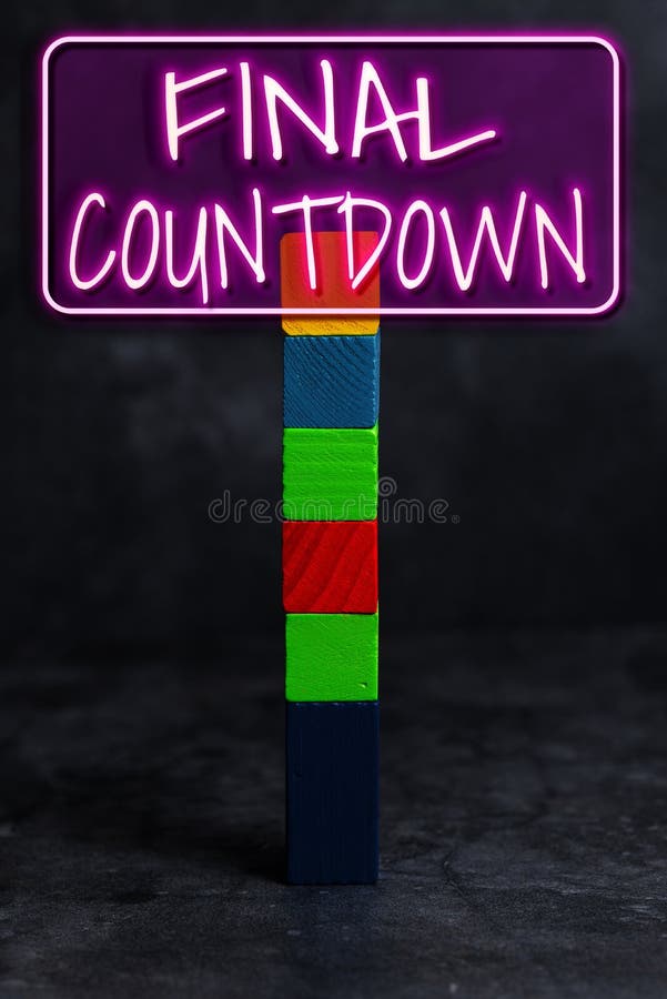 Writing Displaying Text Final Countdown. Conceptual Photo Last Moment ...