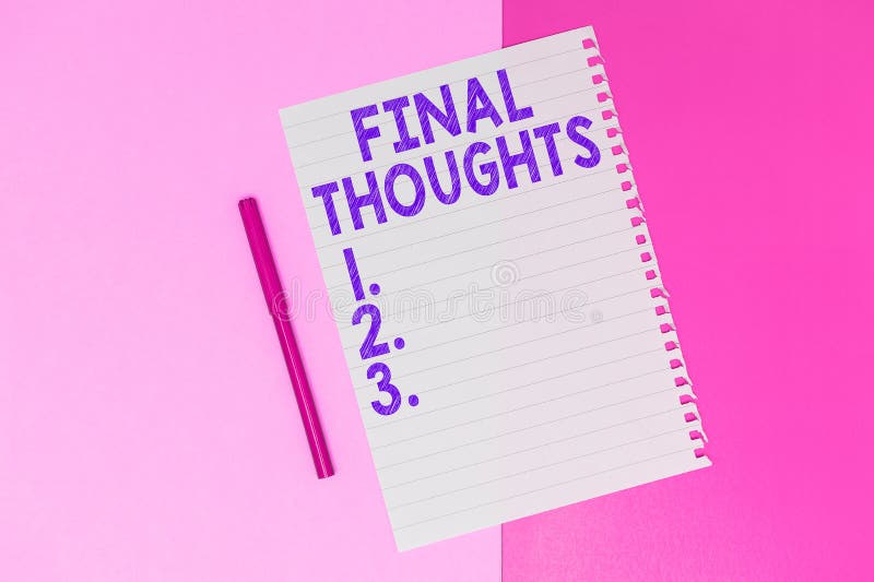 Writing Displaying Text Final Thoughts. Business Overview Conclusion ...