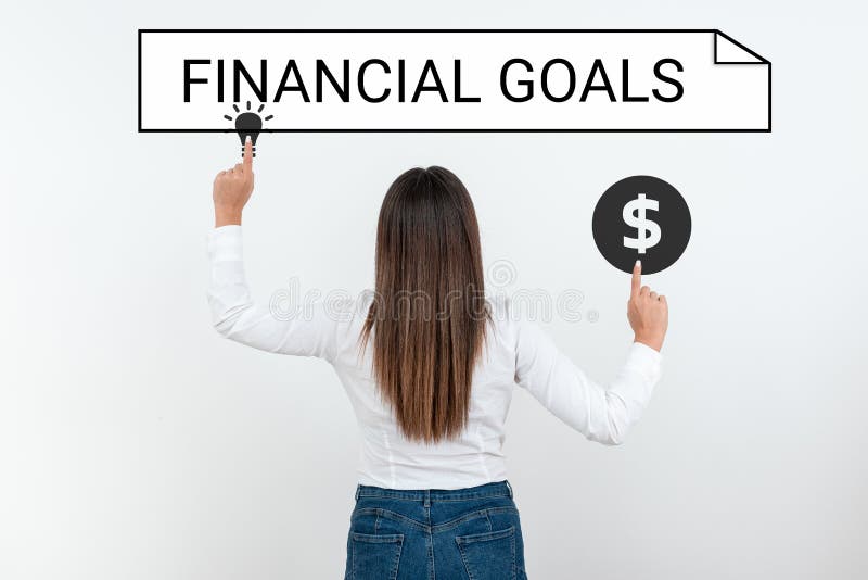 Writing Displaying Text Financial Goals. Word for Targets Usually ... Writing Displaying Text Financial Goals. Word for Targets Usually ...