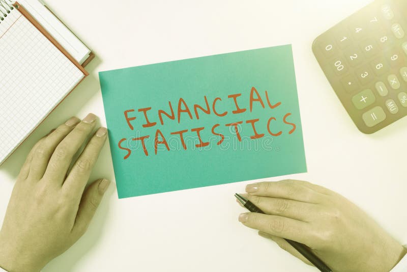 Writing Displaying Text Financial Statistics. Business Idea ...