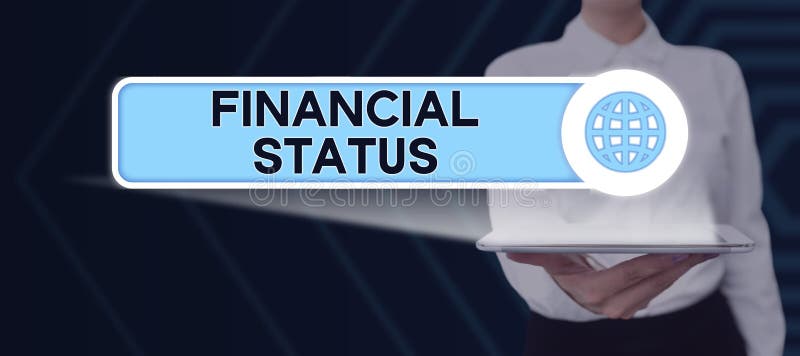 Text Caption Presenting Financial Status. Business Showcase Level of ...