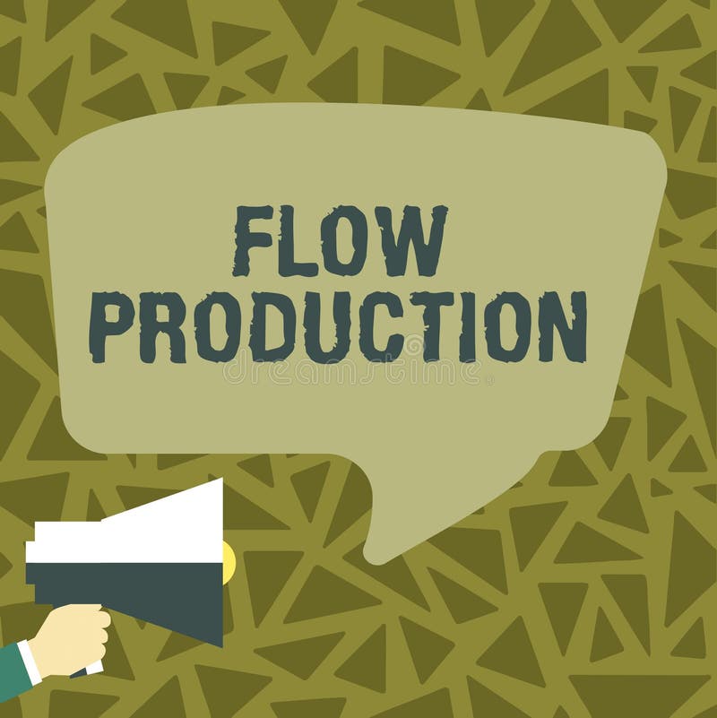 Writing Displaying Text Flow Production. Business Concept Items are ...