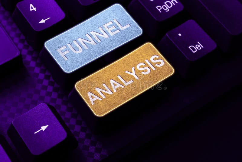 Writing Displaying Text Funnel Analysis. Internet Concept Mapping and ...