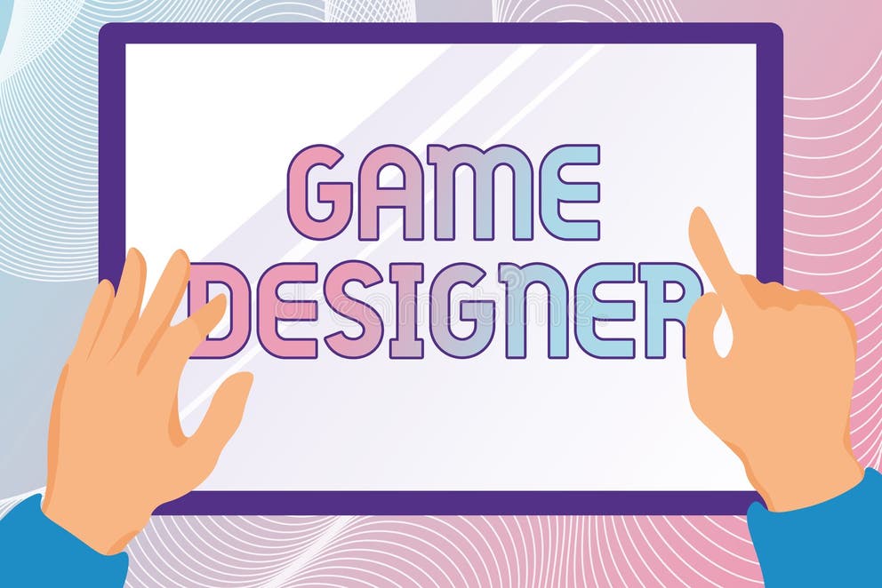 Writing Displaying Text Game Designer. Business Showcase Campaigner ...