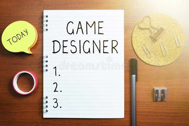 Writing Displaying Text Game Designer. Concept Meaning Campaigner Pixel ...