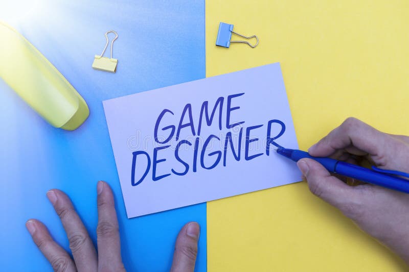 Writing Displaying Text Game Designer. Word for Campaigner Pixel Scripting Programmers Consoles ...