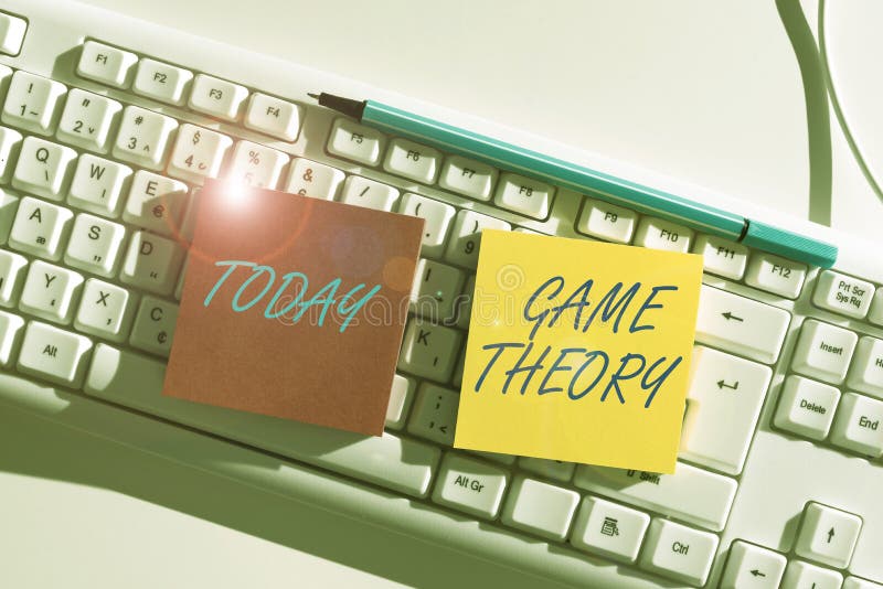 Writing Displaying Text Game Theory. Word Written on Branch of ... Writing Displaying Text Game Theory. Word Written on Branch of ...