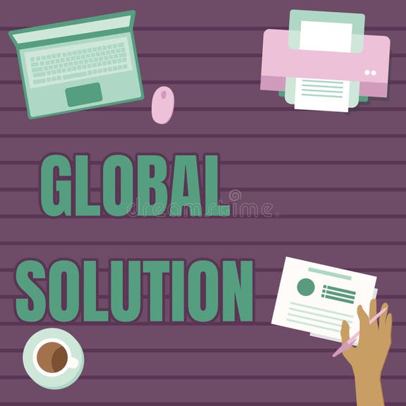 Inspiration Showing Sign Global Solution. Business Overview Dealing ...