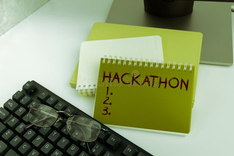 Writing Displaying Text Hackathon. Business Overview Event Where Large ... Writing Displaying Text Hackathon. Business Overview Event Where Large ...
