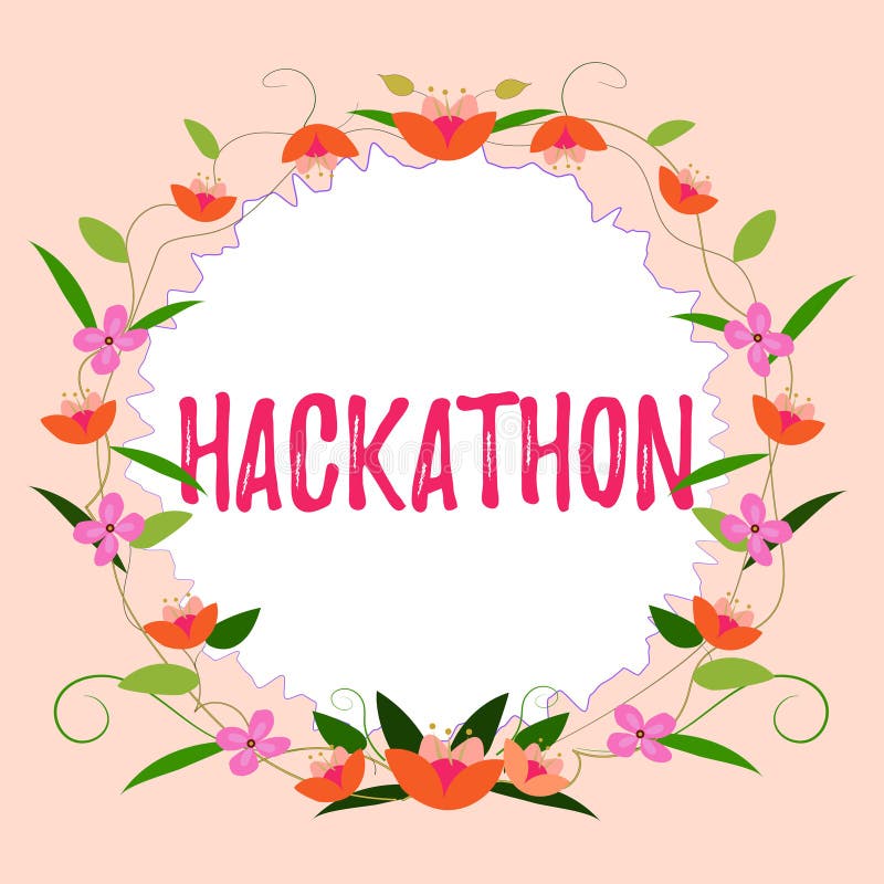 Writing Displaying Text Hackathon. Internet Concept Event Where Large ... Writing Displaying Text Hackathon. Internet Concept Event Where Large ...