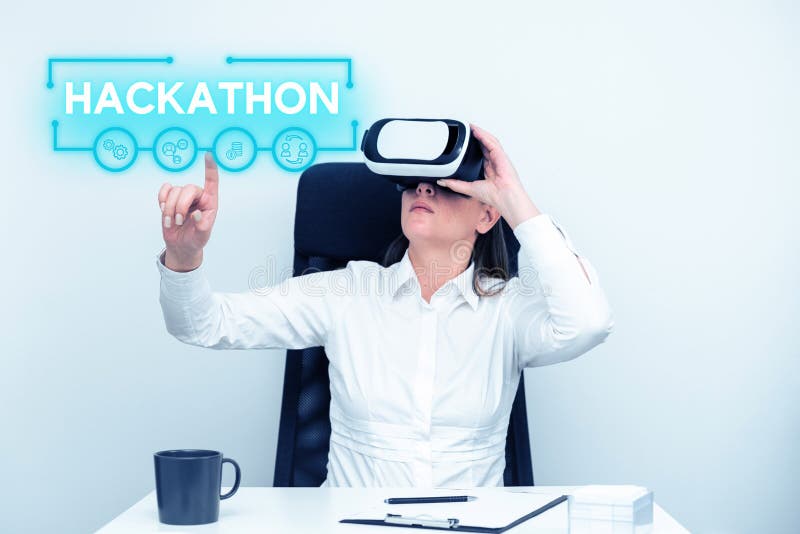 Writing Displaying Text Hackathon. Word Written on Event Where Large ... Writing Displaying Text Hackathon. Word Written on Event Where Large ...