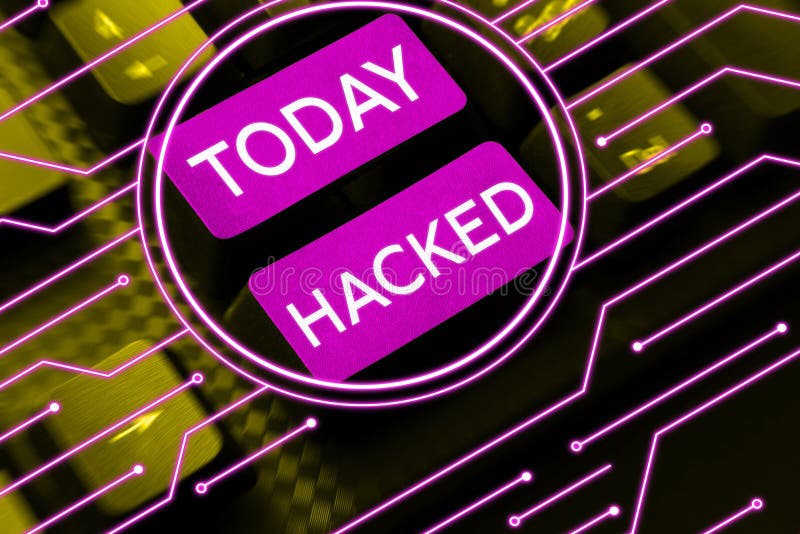 Writing Displaying Text Hacked. Business Concept Gain Unauthorized ... Writing Displaying Text Hacked. Business Concept Gain Unauthorized ...