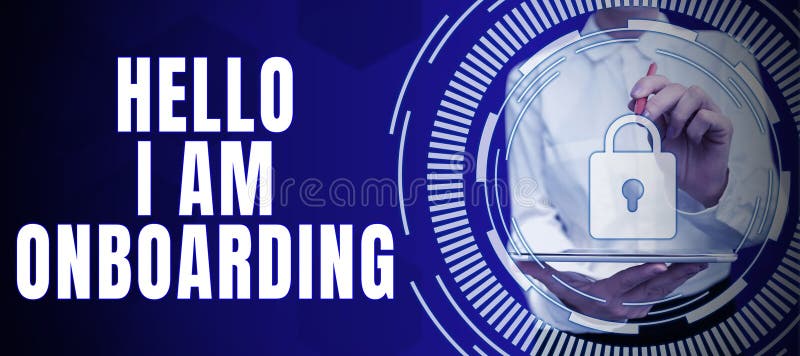 Writing Displaying Text Hello I am Onboarding. Business Showcase Action ... Writing Displaying Text Hello I am Onboarding. Business Showcase Action ...