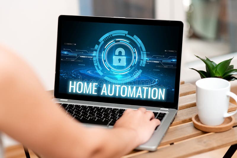 Writing Displaying Text Home Automation. Word Written on Monitoring the ... Writing Displaying Text Home Automation. Word Written on Monitoring the ...