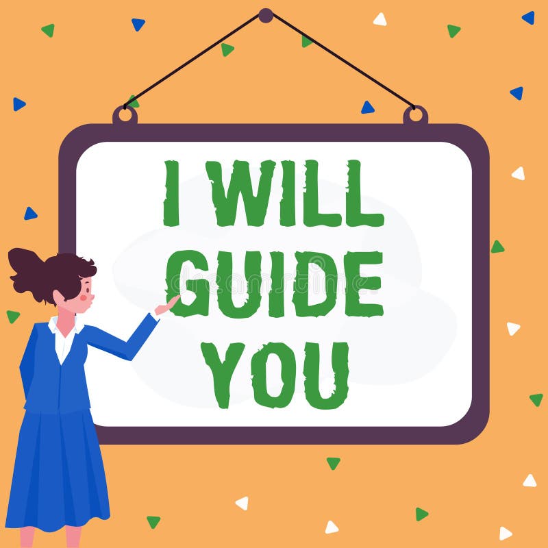 Writing Displaying Text I Will Guide You. Business Concept Help Showing ...