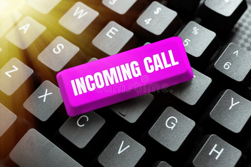 Text Showing Inspiration Incoming Call. Business Concept Inbound ... Text Showing Inspiration Incoming Call. Business Concept Inbound ...