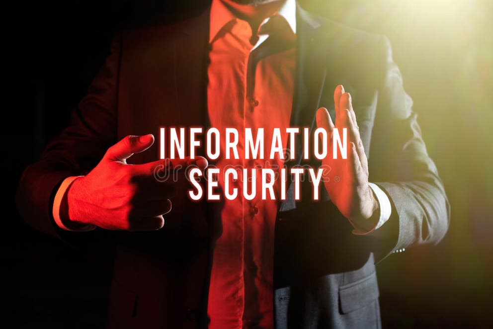 Writing Displaying Text Information Security. Conceptual Photo INFOSEC Preventing Unauthorized ...