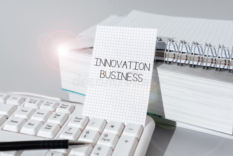 Writing Displaying Text Innovation Business. Business Idea Introduce ...