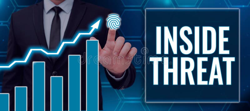 Conceptual Display Inside Threat. Word Written on Information that only ...