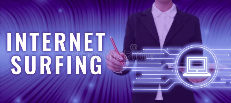 Text Showing Inspiration Internet Surfingbrowsing Hundred of Websites ...