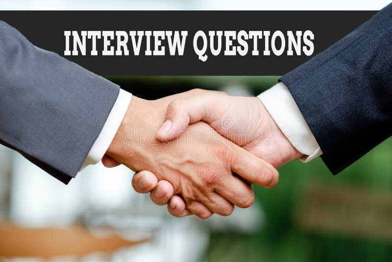 Text Caption Presenting Interview Questions. Business Showcase Typical ...