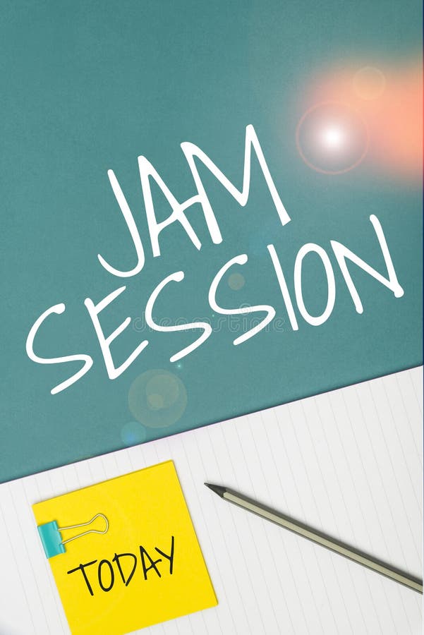 Writing Displaying Text Jam Session. Conceptual Photo Impromptu ...
